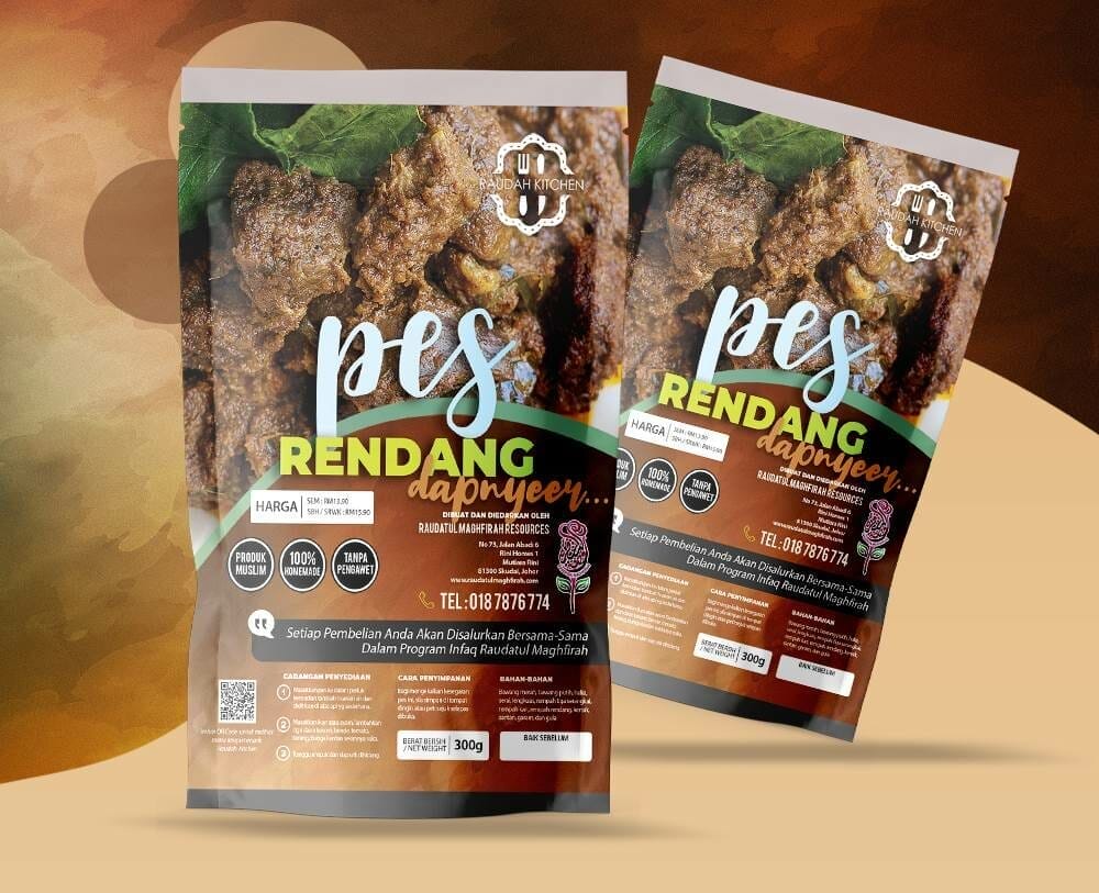 Label Design Pes Rendang - E Skills Productions