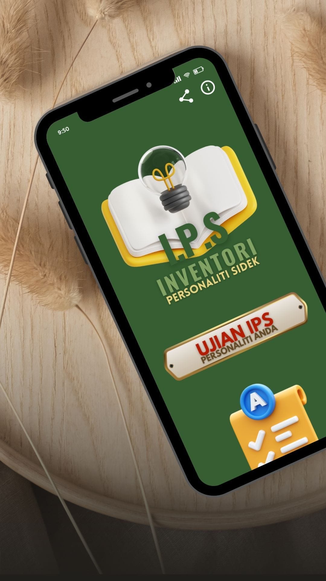 Aplikasi Inventori Personaliti Sidek - E Skills Productions