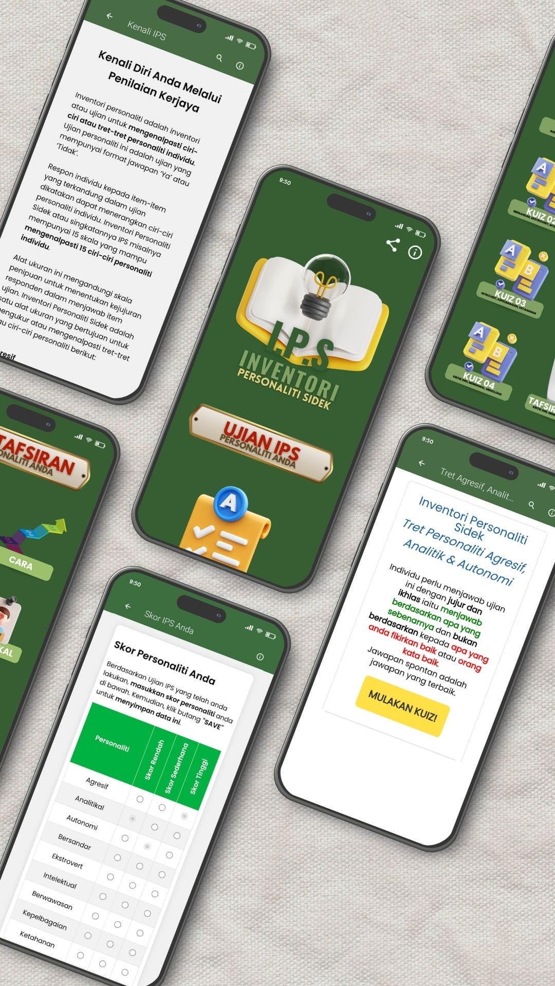 Aplikasi Inventori Personaliti Sidek - E Skills Productions